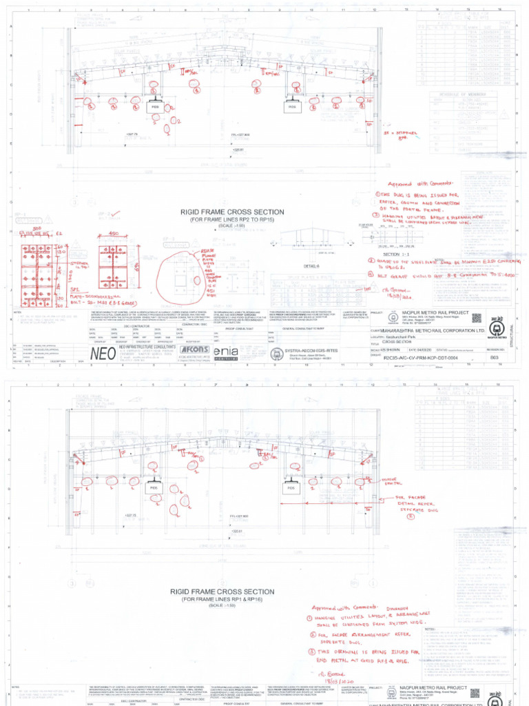Approved PEB Drawing of KCP Station (18.03.2020) | PDF