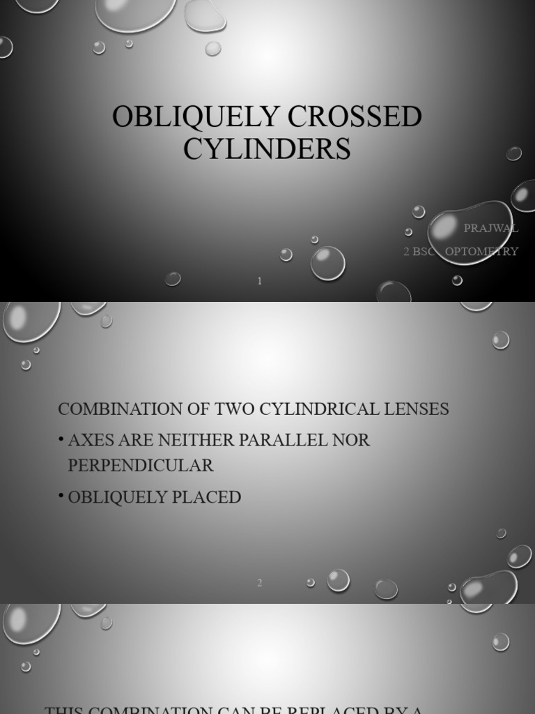 Obliquely Crossed Cylinders Explained | PDF | Light | Euclidean Geometry