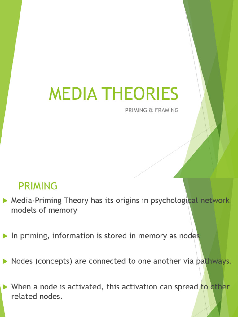 Priming and Framing in Media Theory | PDF | Priming (Psychology ...