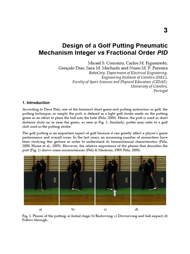 Design of A Golf Putting Pneumatic Mechanism Integer Vs Fractional ...