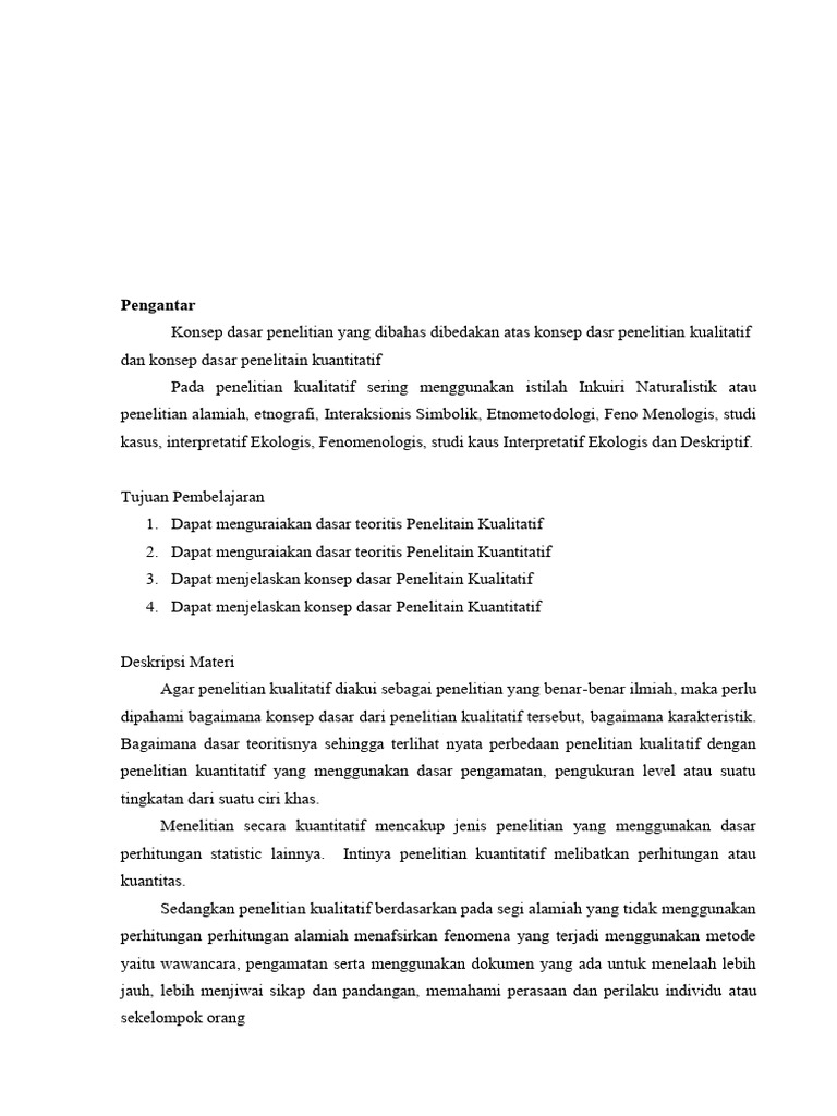 Pertemuan 1 Konsep Dasar Dan Etika Penelitian | PDF