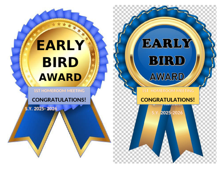 Early Bird Award Overview 2025-2026 | PDF