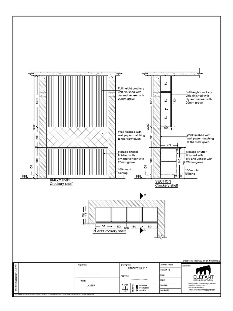 JT Crockery Shelf Detail | PDF