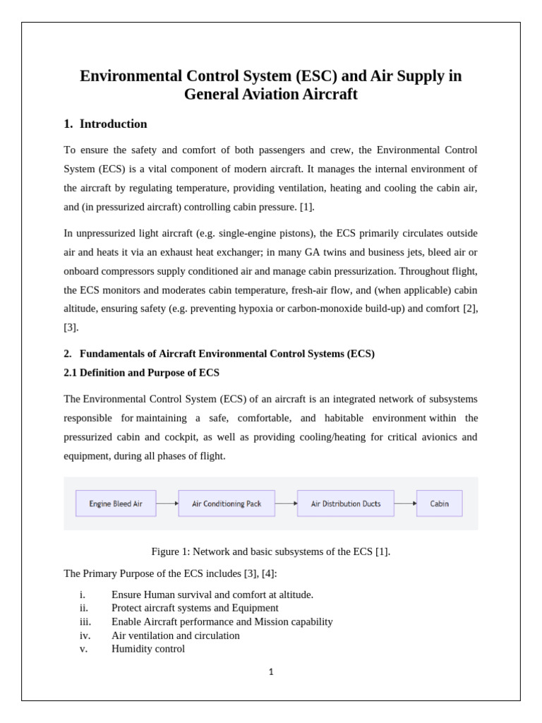 Environmental Control System | PDF | Air Conditioning | Mechanical Engineering