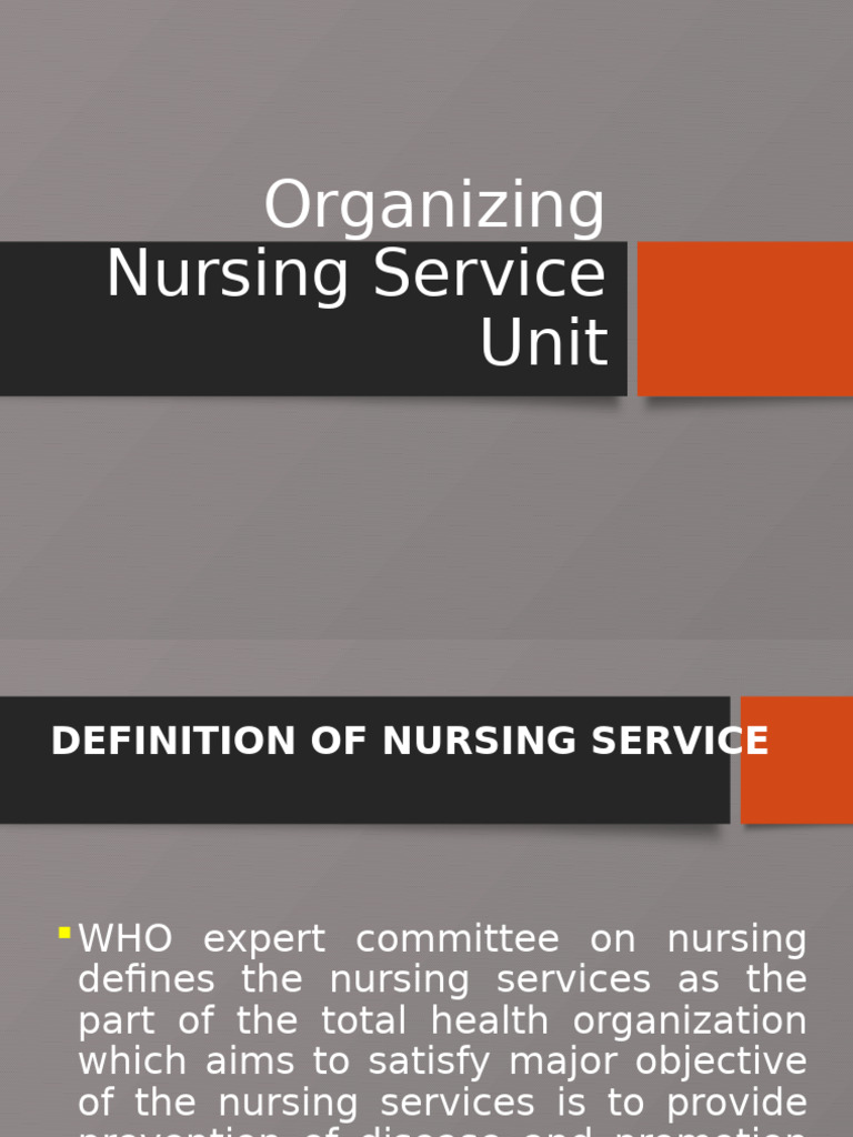Nursing Service Organization and Management | PDF | Nursing | Health Care