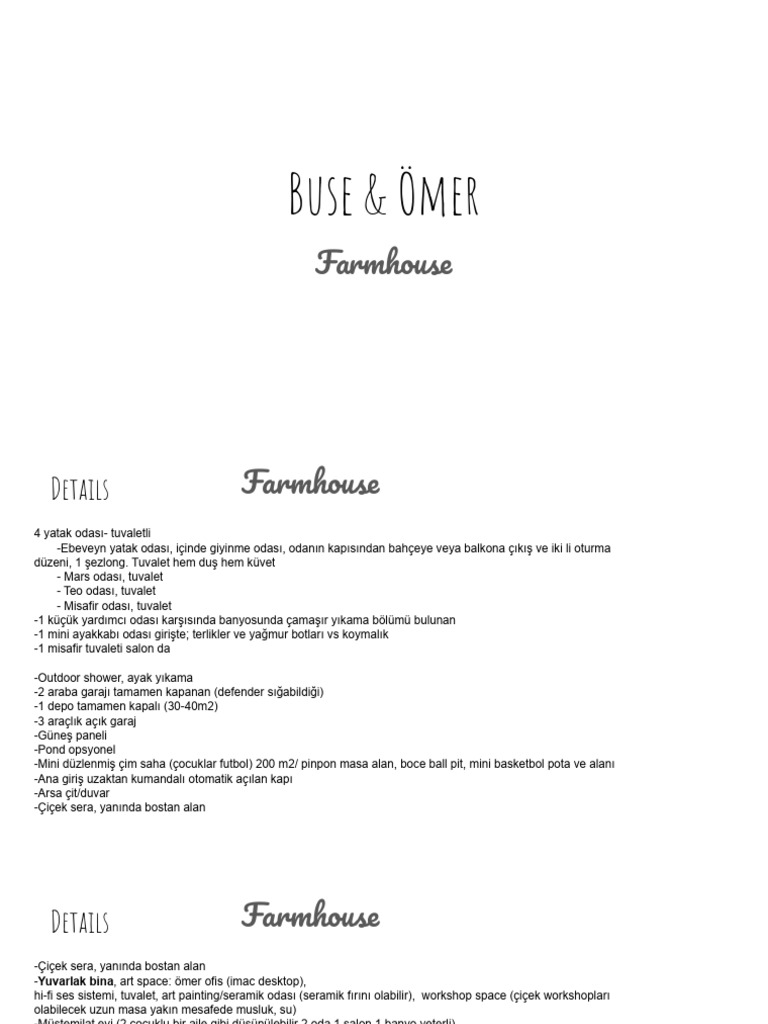 Farmhouse Dream Plan | PDF