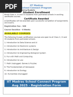 IIT Madras School Connect Program April 2025 - Registration Form | PDF ...