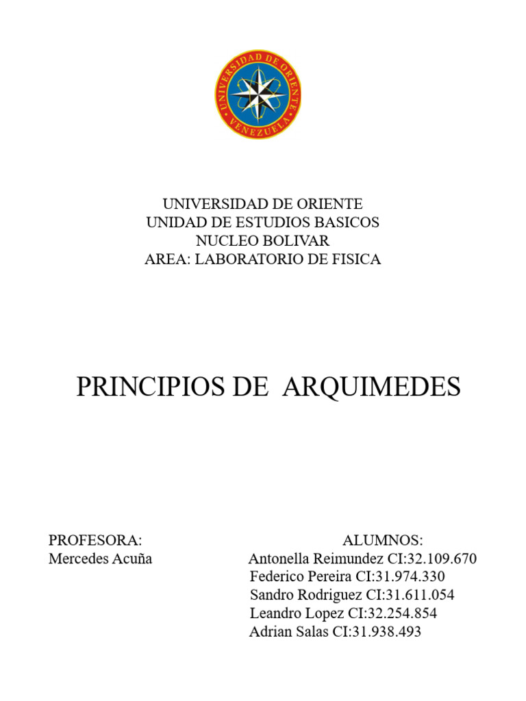 Trabajo Laboratorio | PDF | Flotabilidad | Densidad