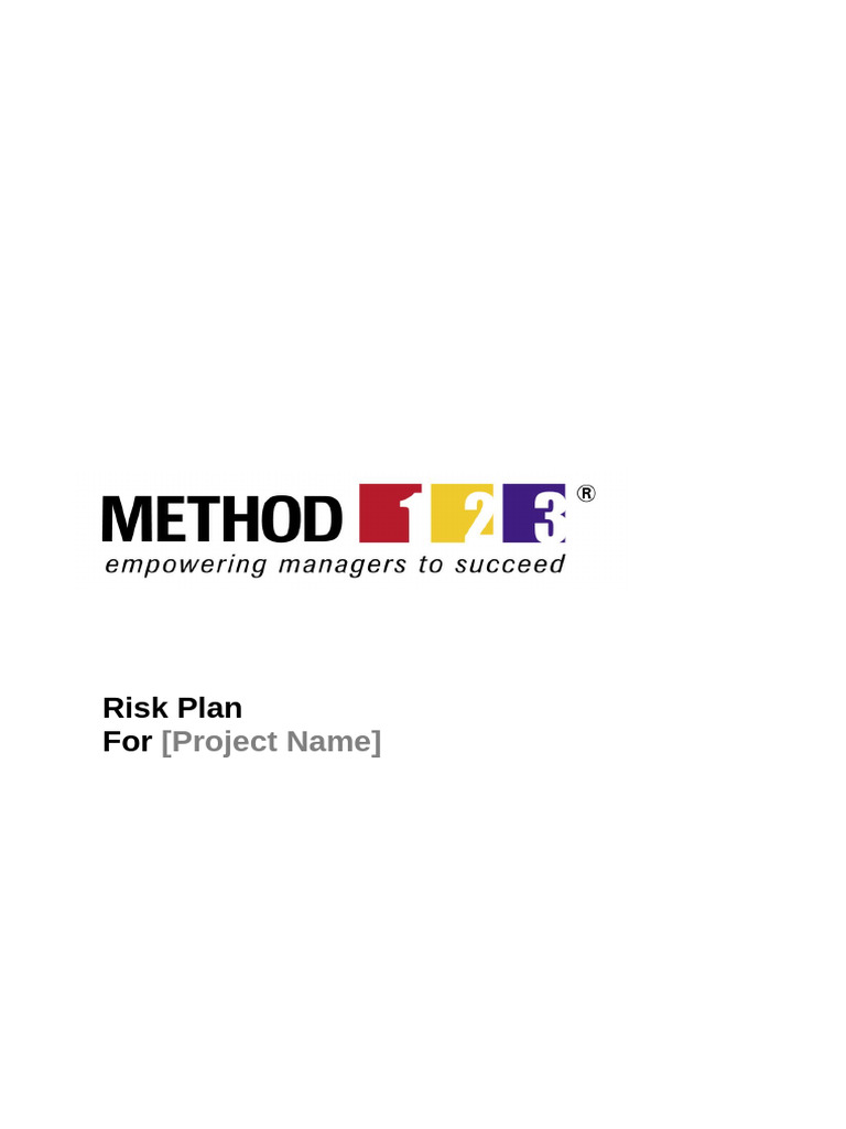 Planning Template - Risk Plan | PDF | Risk | Risk Management