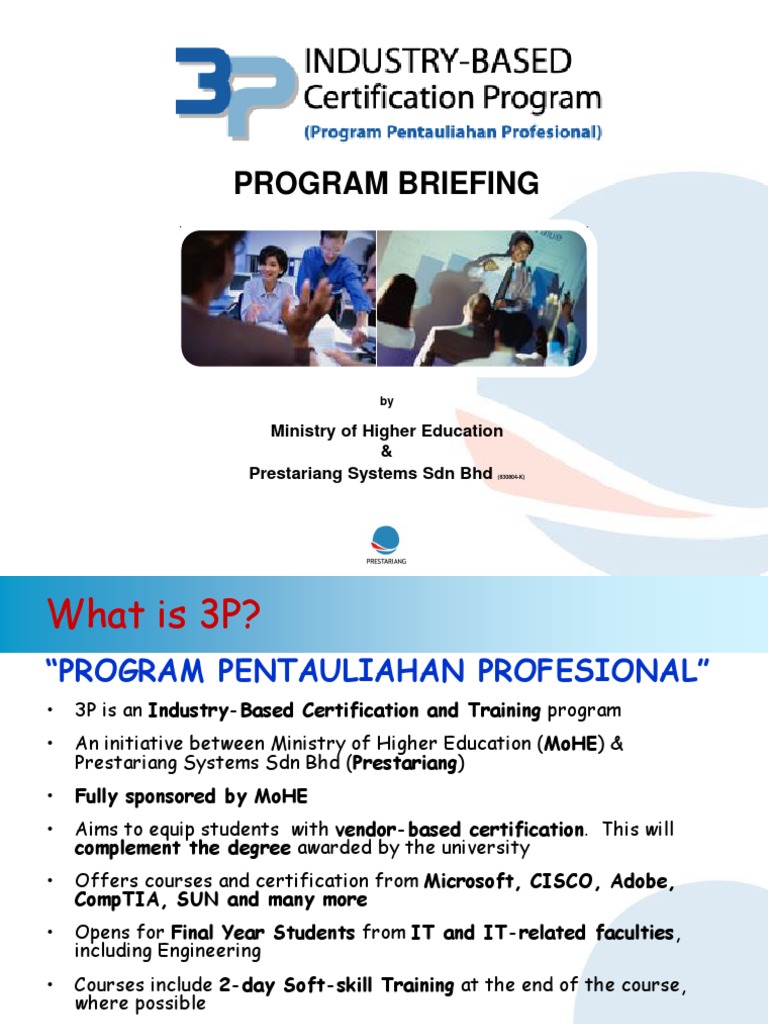 3P Program Overview by Prestariang | PDF | Comp Tia | Professional ...