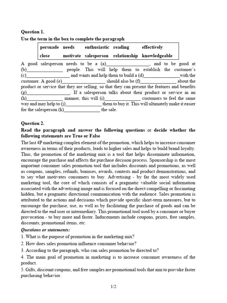 Exercise Midterm PDF | PDF | Marketing | Financial Markets