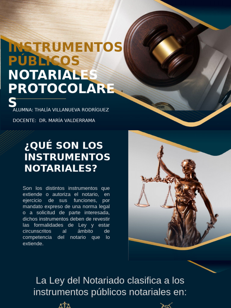 Instrumentos Notariales Protocolares | PDF | Derecho Civil (Common Law)