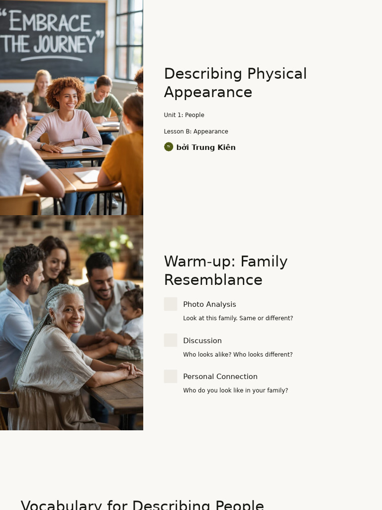 Describing Physical Appearance | PDF | Hair | Human Appearance