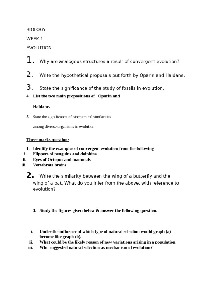 Biology Week 1 Assignment | PDF
