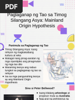AP7 Q1 W5 Day 3 - Island Origin Hypothesis (Solheim) - Teoryang Nusantao | PDF