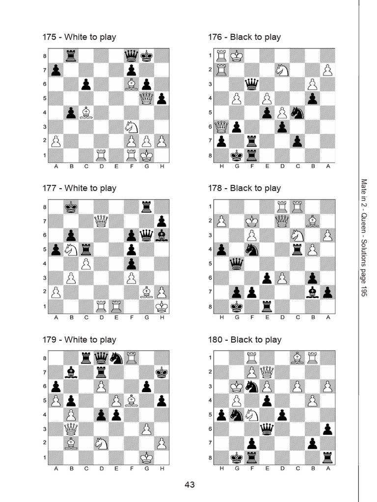 Mate in 2 Moves-5 | PDF