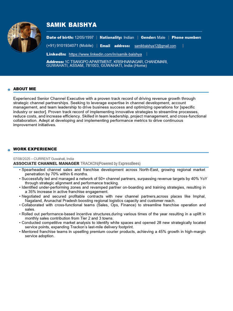 Samik Updated CV July 2025 | PDF | Recruitment | Data