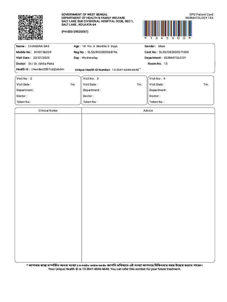 Onlinehmis - Wbhealth.gov - in OPDNewPatientReport - Aspx | PDF