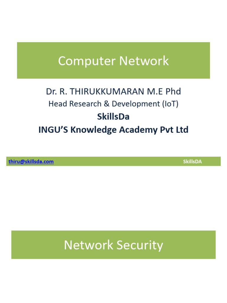 Network Security Basics | PDF | Encryption | Key (Cryptography)