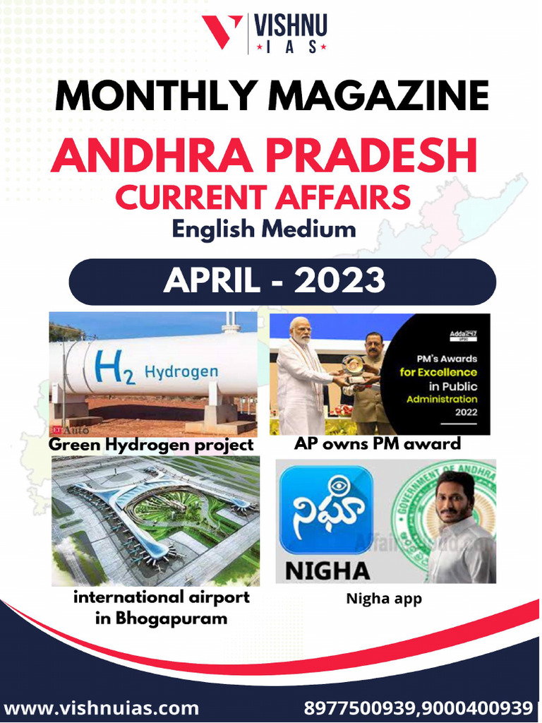 AP April 2023 Month Current Affaires | PDF | Renewable Energy | Over ...