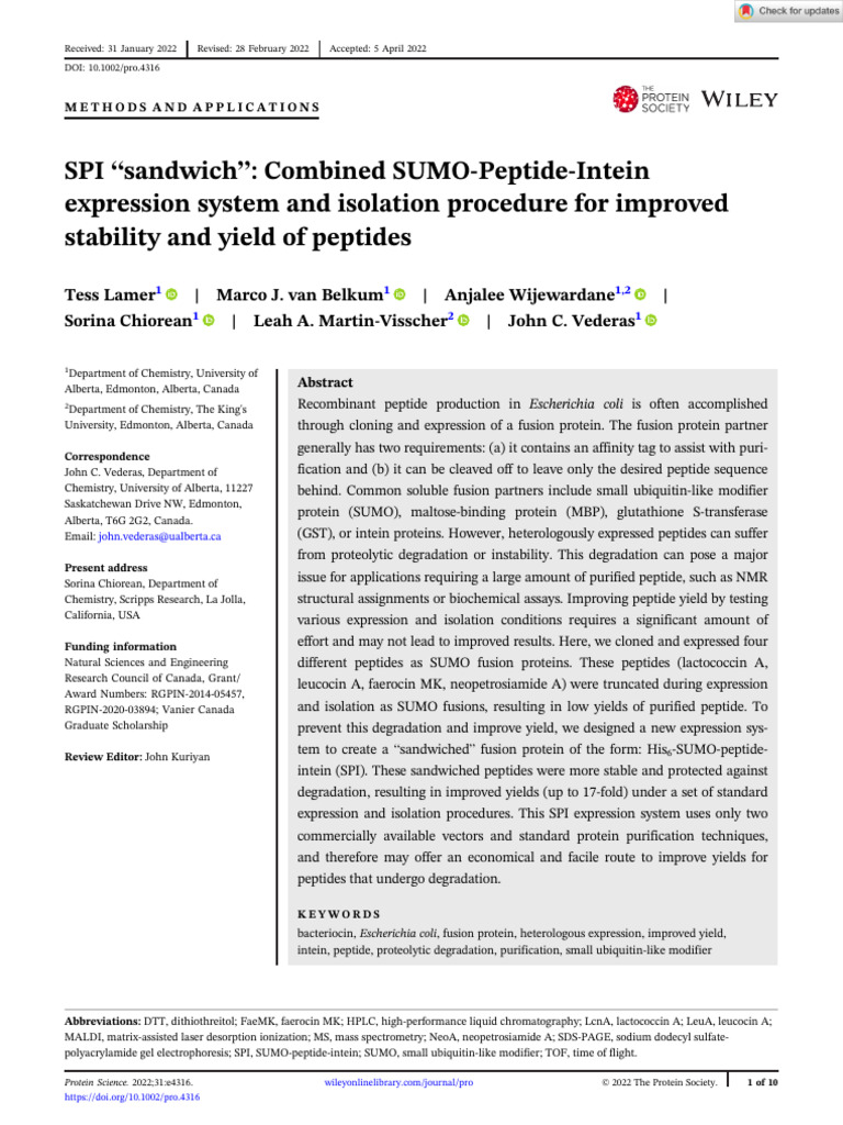 Improved Peptide Yield with SPI System | PDF | Proteolysis | Proteins