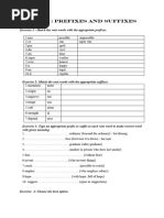 Prefix and Suffix Practice Worksheets | PDF