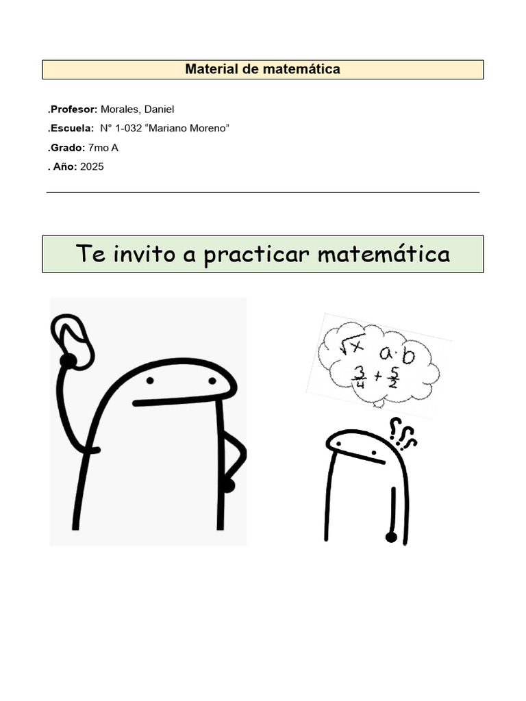 Material de Matemática Receso Invernal | PDF | Matemáticas | Pensamiento