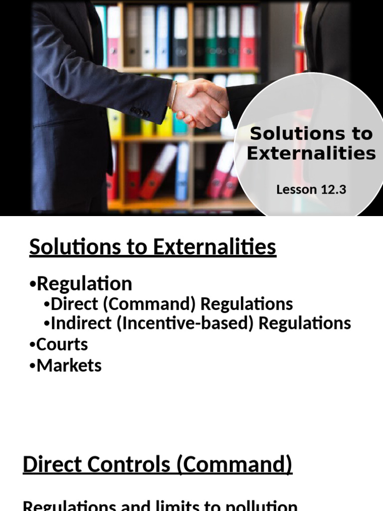 Econ 102 (Intro) Lesson 12.3m - Solutions To Externalities | PDF ...