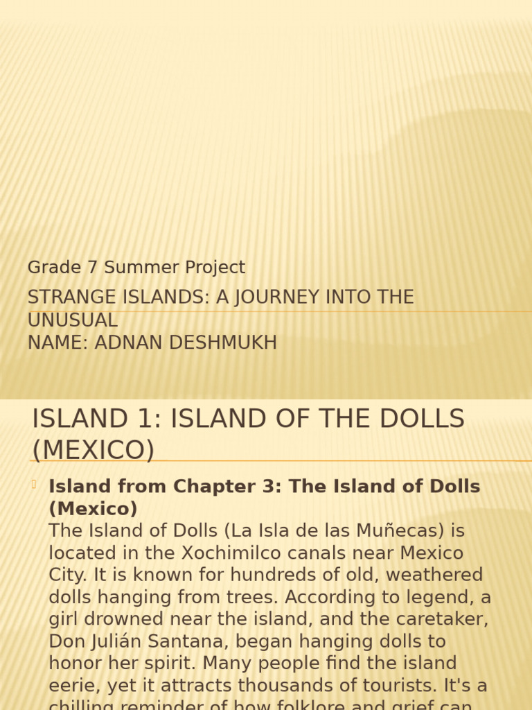 Strange Islands Project. For 6th | PDF