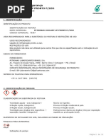 FISPQ-Scott Spray 400ml | PDF | Primeiros socorros | Queimadura