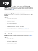 HSB SBA Topic Ideas for CSEC 2025 | PDF