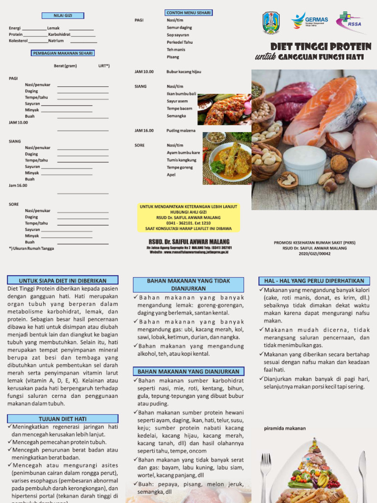 Diet Tinggi Protein Untuk Gangguan Hati-1 | PDF