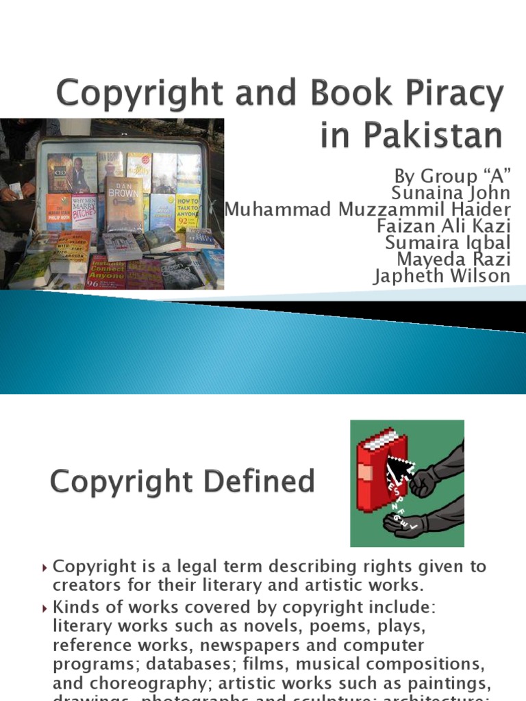 Copyright and Book Piracy in Pakistan | Copyright Infringement | Copyright