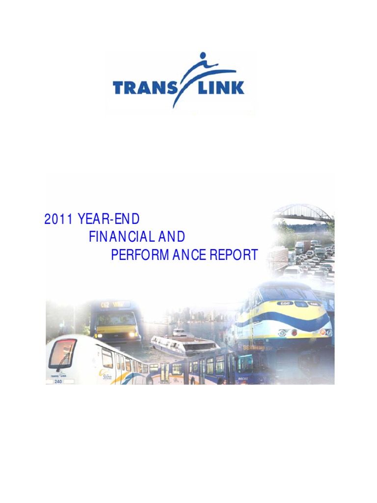 Translink BC 2011 Yearend Financial and Performance Report | PDF ...