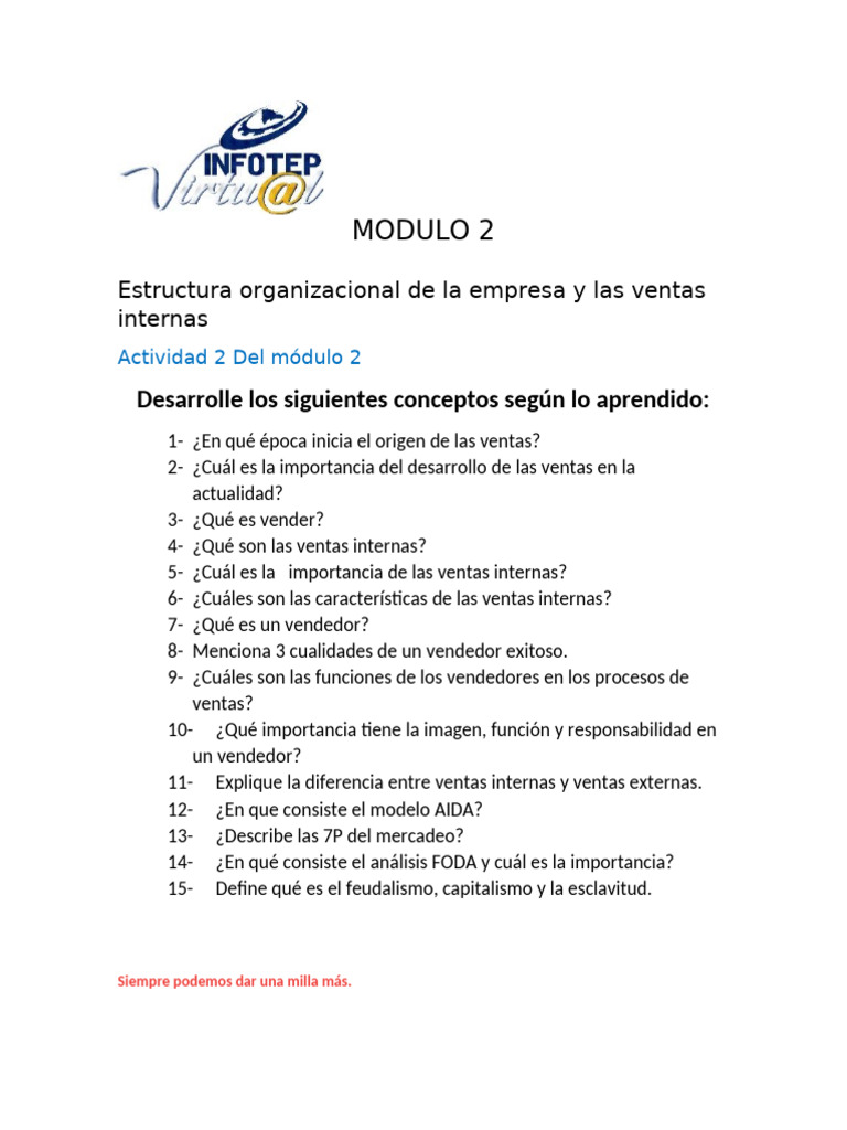 Actividad 2 Módulo 2 | PDF