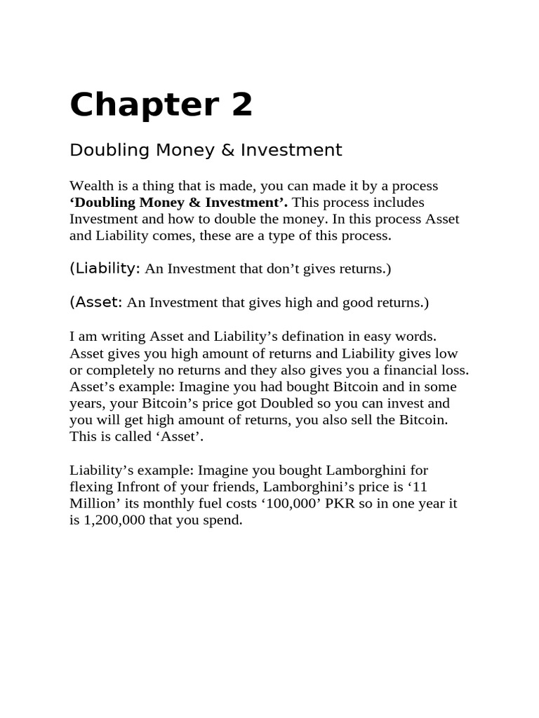 Doubling Money & Investment' | PDF