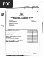 Combined Science November 2024 Paper 2 Marking Scheme | PDF