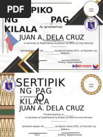 2025 Buwan NG Wika Sertipiko NG Pagkilala | PDF