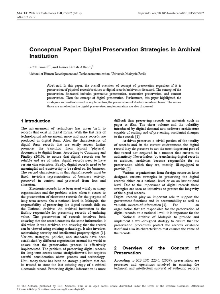 Digital Preservation Strategies | PDF | Records Management | Computing
