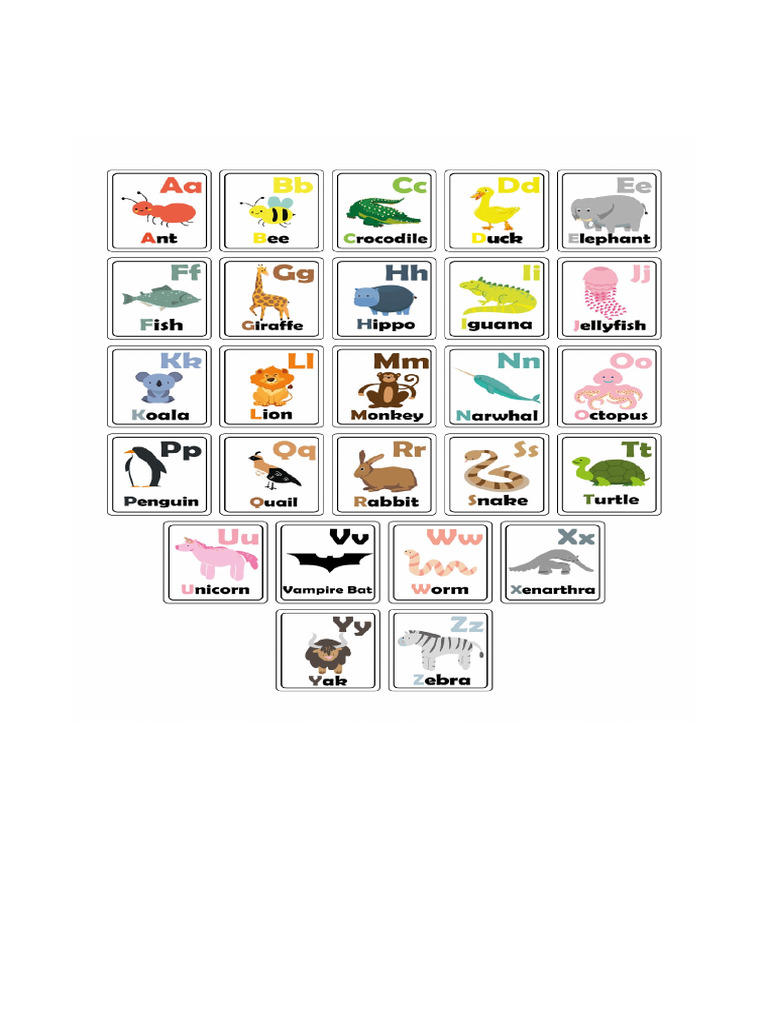 Zoo Phonics Alphabet Cards 235982.Jpg | PDF