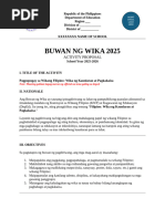 Activity Proposal For Buwan NG Wika Celebration | PDF