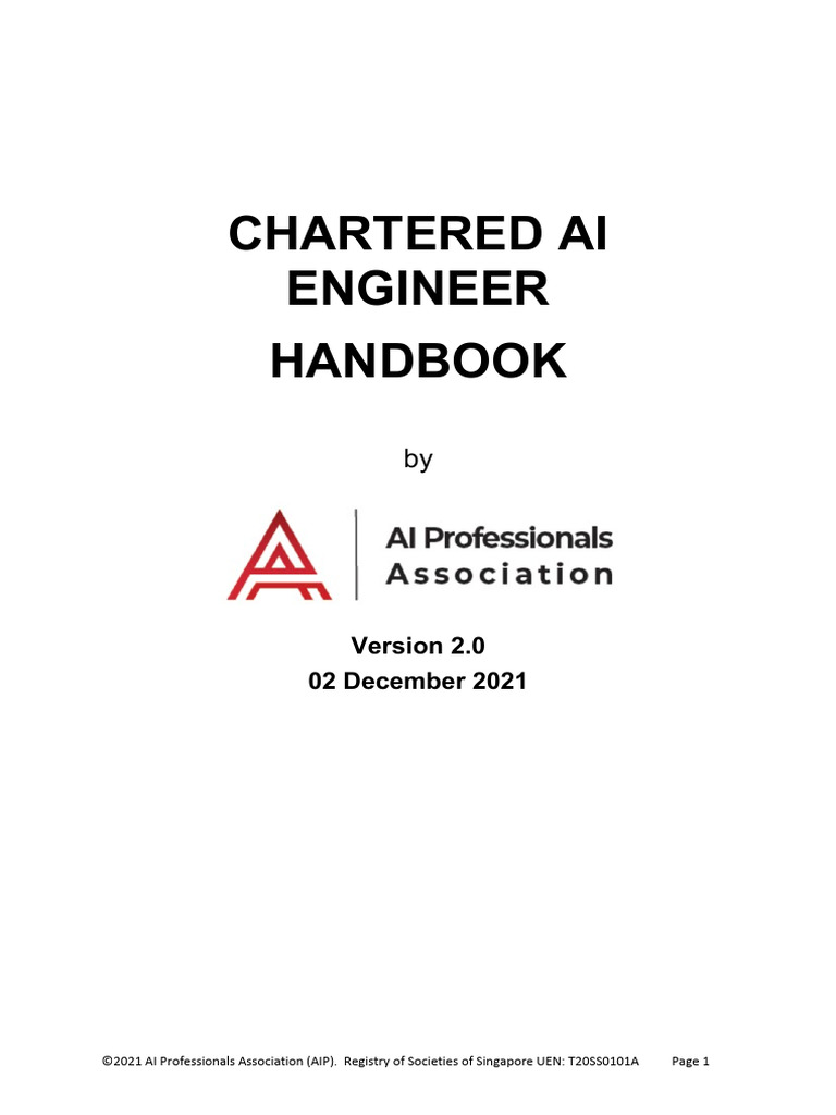 Chartered AI Engineer Handbook 2021 | PDF | Artificial Intelligence ...