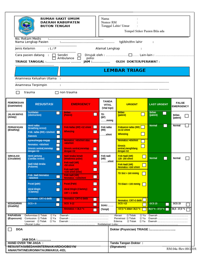 04a. Asesmen Triage | PDF