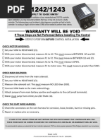 Curtis Controller Fault Codes | PDF