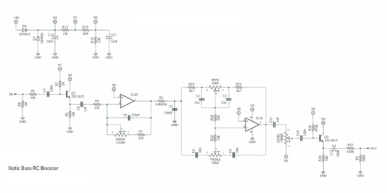 Xotic Bass RC Booster Schematics | PDF