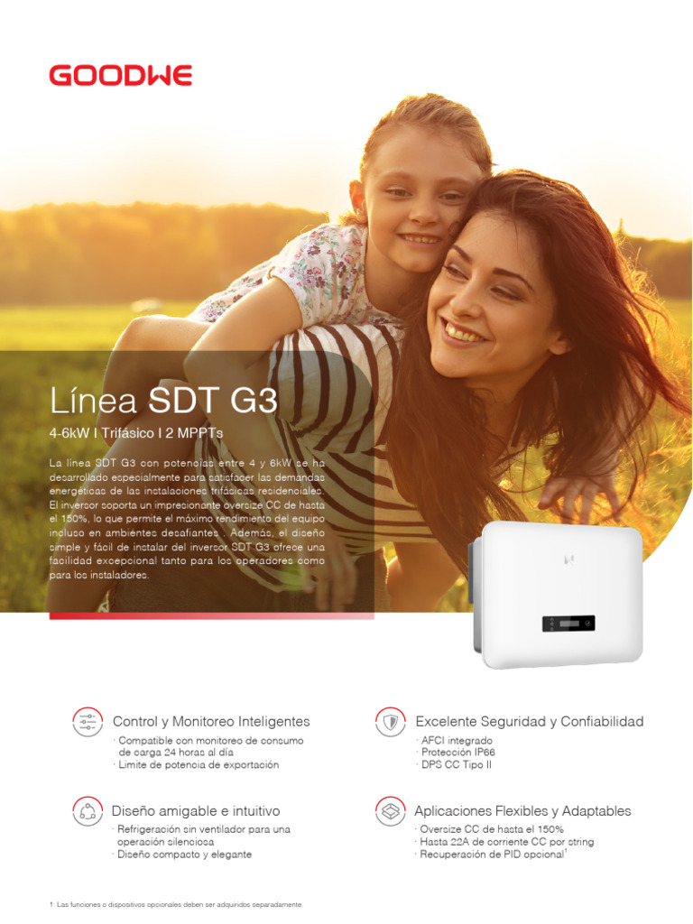 GW_SDT G3 4-6kW_Datasheet_LATAM-ES | PDF | Corriente continua | Electromagnetismo