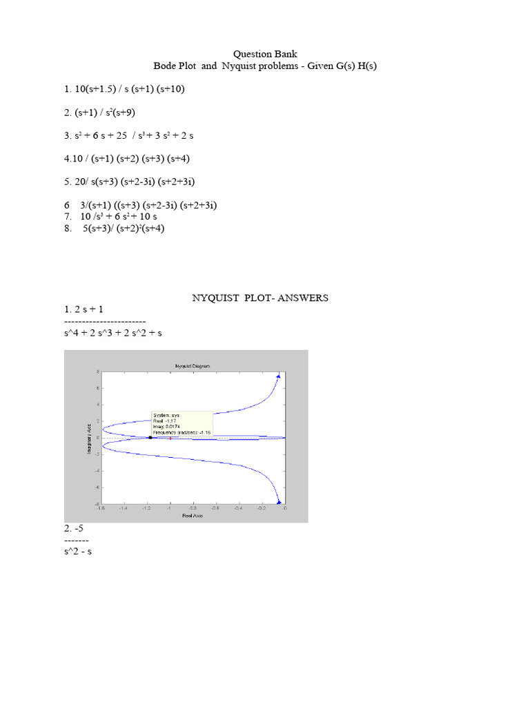 Bode and Nyquist | PDF