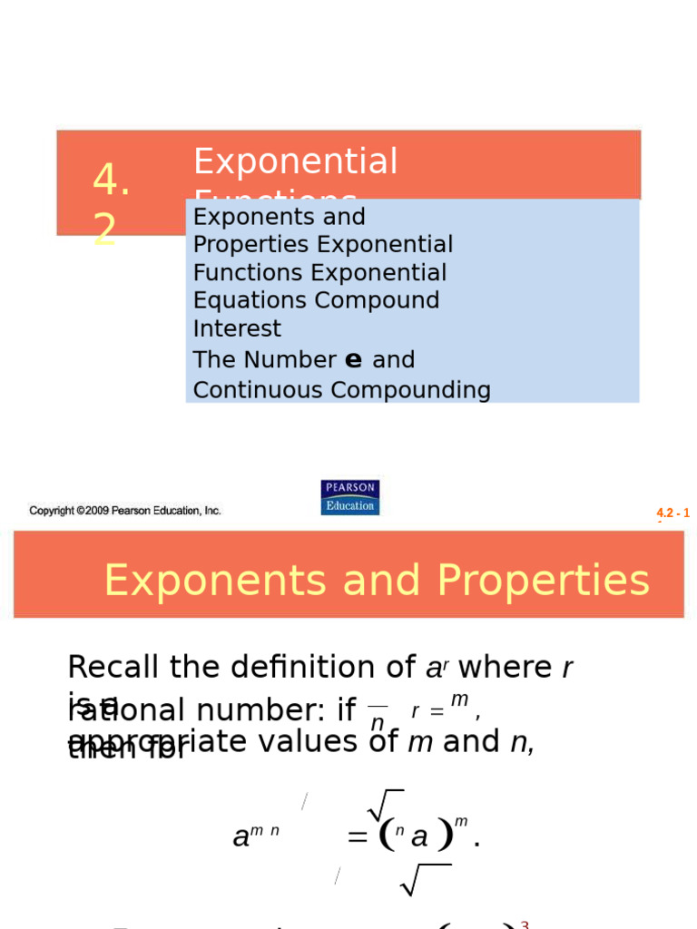 Exponential Functions and Properties | PDF | Exponentiation ...