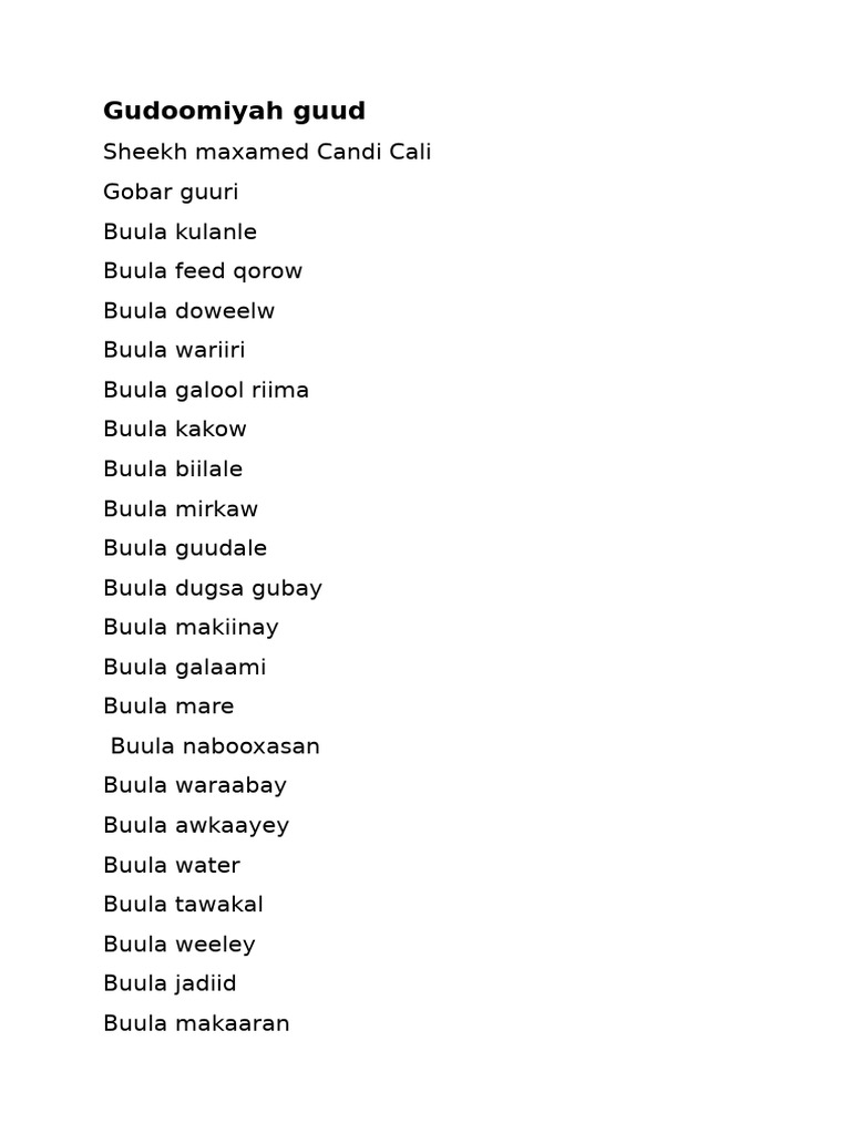 Gudoomiyah Guud | PDF