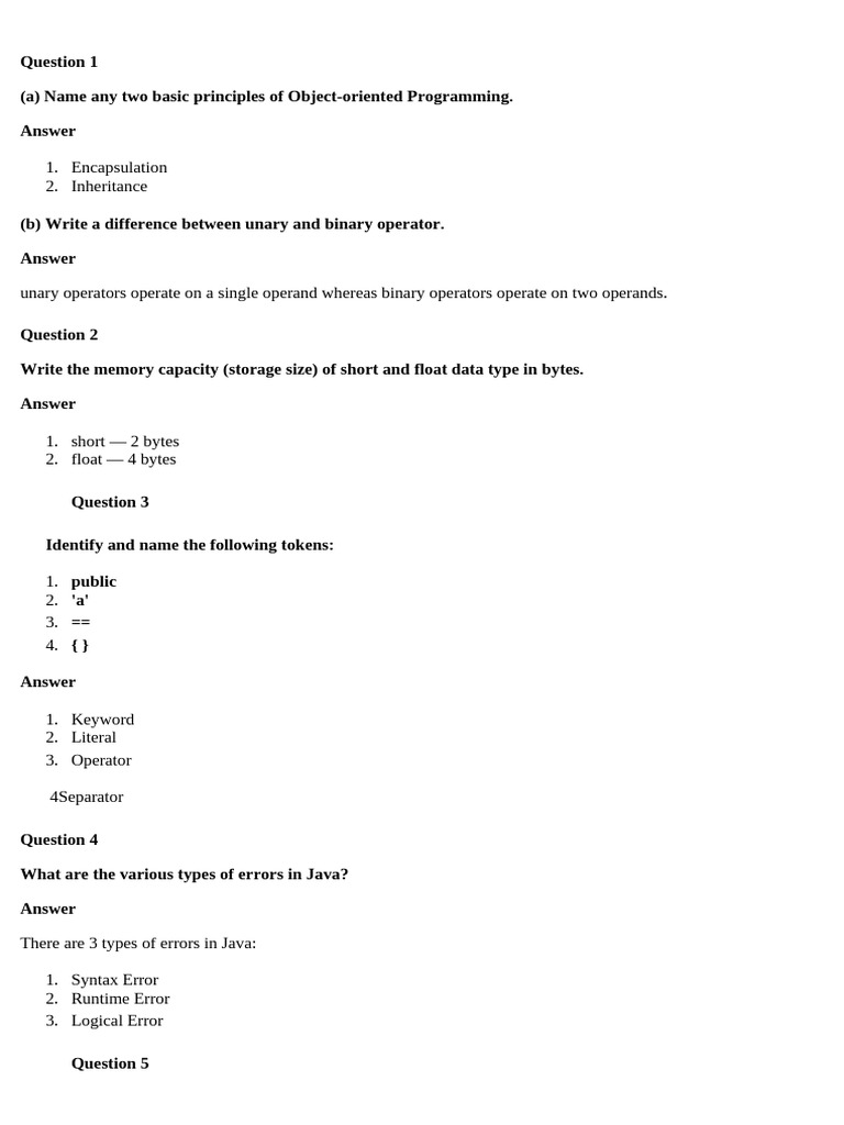 Java Programming Concepts and Examples | PDF | Computer Science | Software Development